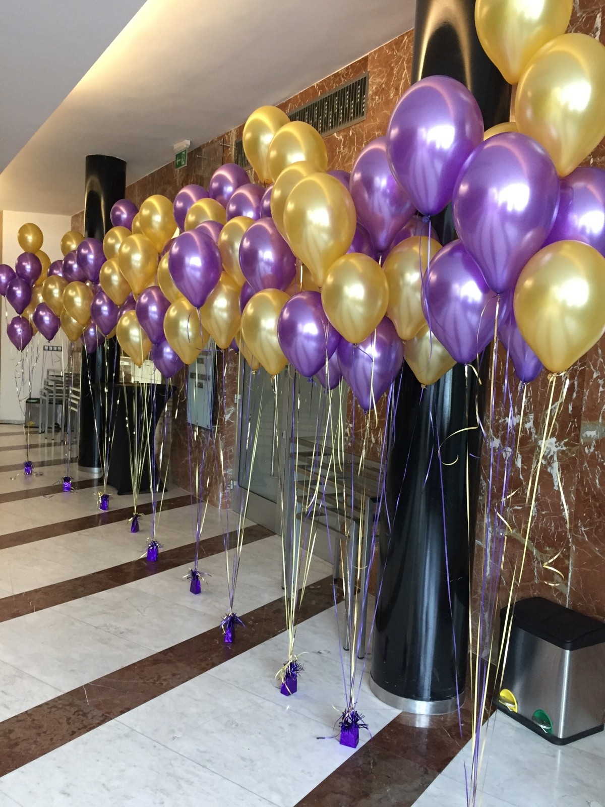 Balónkové dekorace s organzou - Party-narozeniny